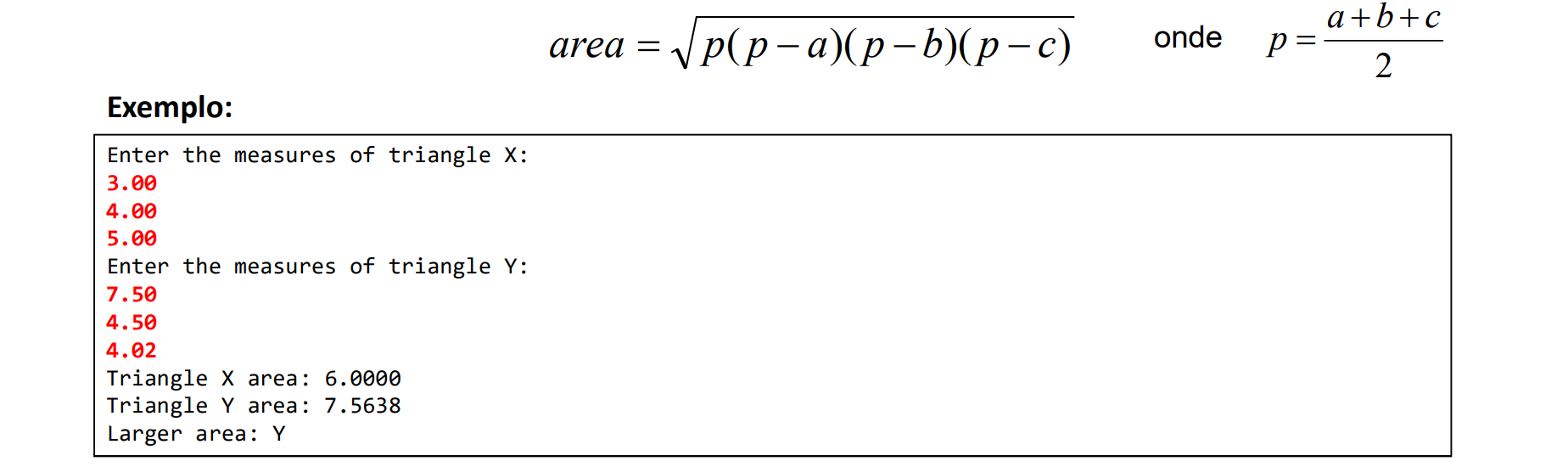 GitHub - Mardoqueu/HeronFormula: Fazer um programa para ler as medidas ...