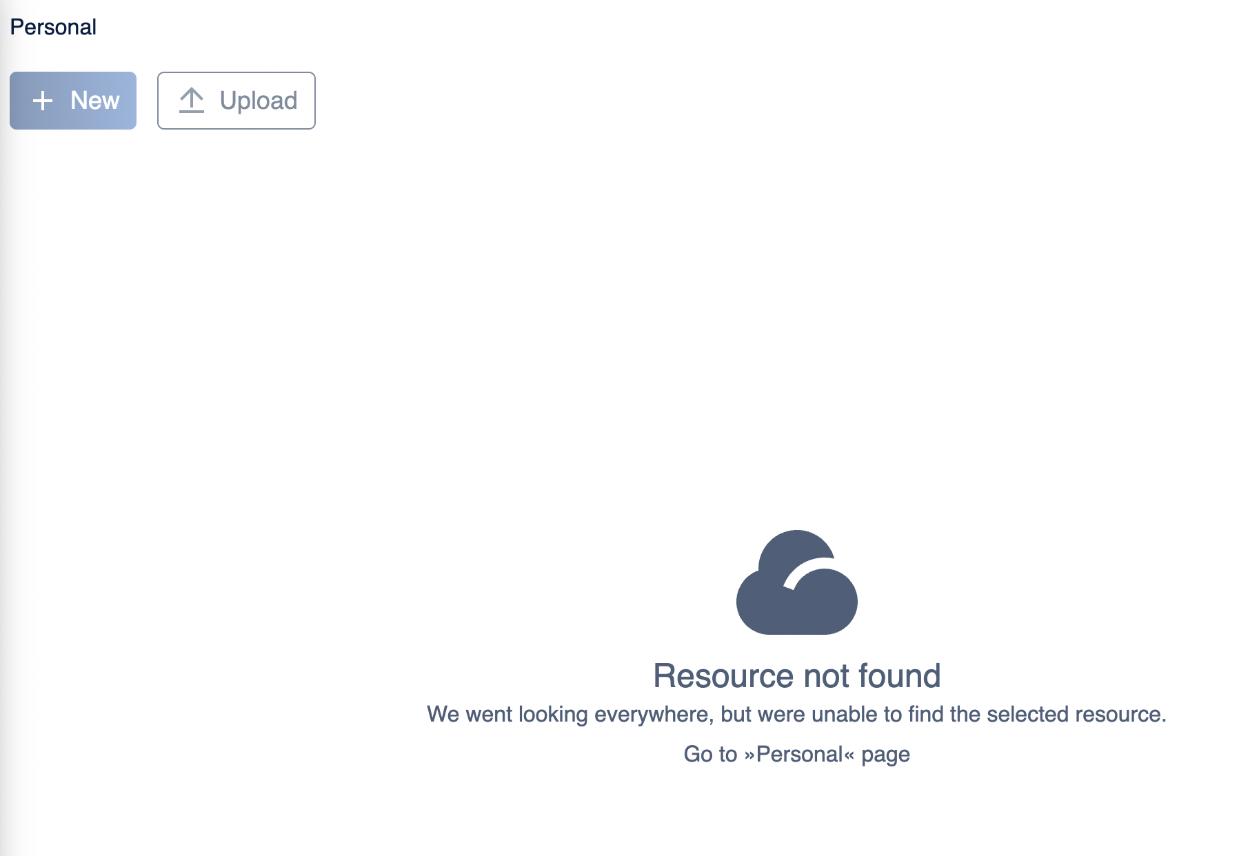 Unable to add files: Resource not found We went looking everywhere, but were unable to find the ...