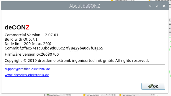 deCONZ shows update available but latest update is already installed ...