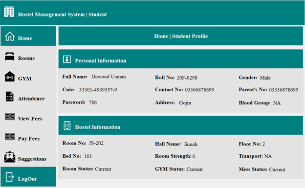 GitHub - Dawood-Usman/Hostel-Management-System