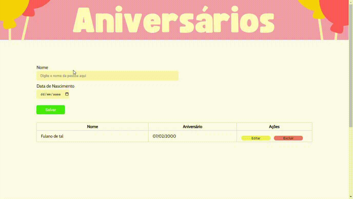 GitHub - thamirsz/tabela-de-aniversarios: Desafio 7 Days of Code
