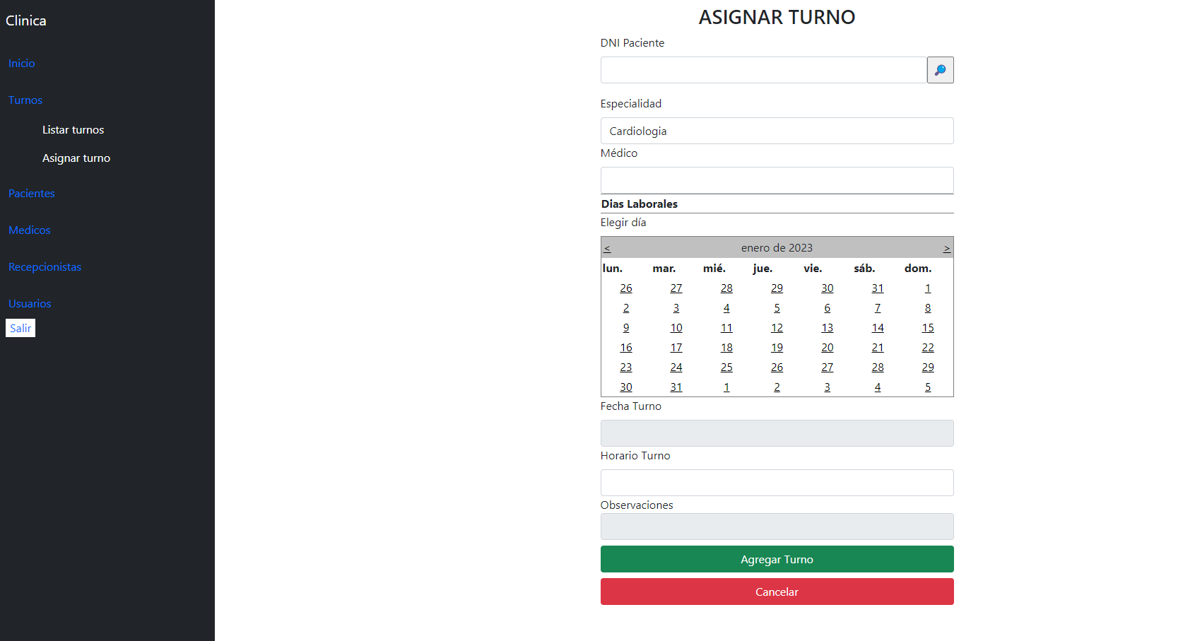 GitHub - ribeiromauri/final-clinica: Proyecto final Programación III - UTN FRGP