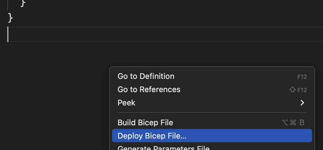 Re Use Generate Params File Code Between Bicep Deploy And Generate Parameters Features 