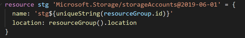 syntax highlighting is inconsistent with function properties · Issue #184 · Azure/bicep · GitHub