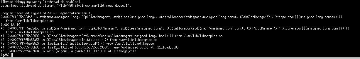 segfault when using together with mysqlclient · Issue #461 · OpenSC/libp11 · GitHub