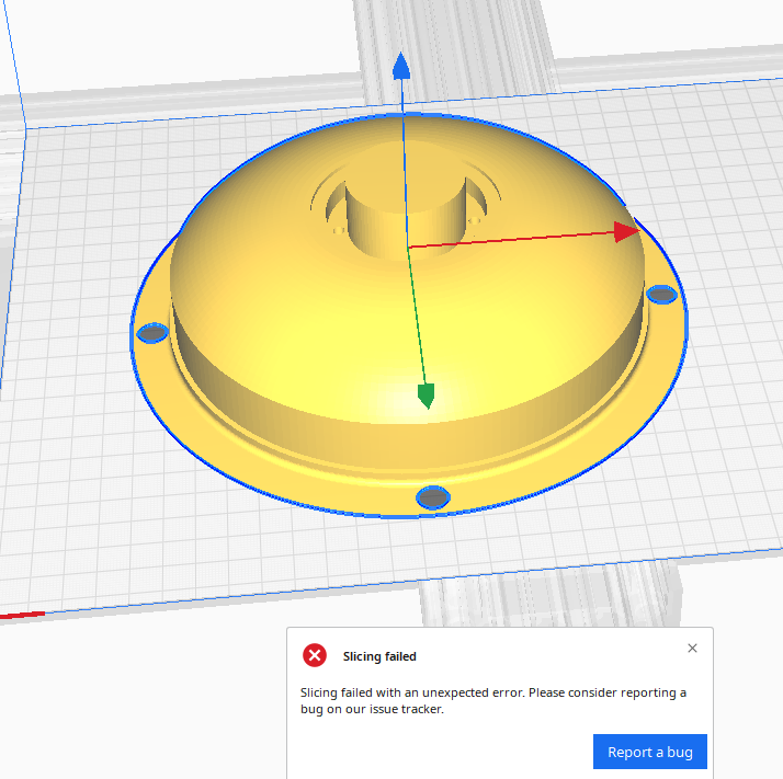 [5 4 0] Unable To Slice A Specific Model From Fusion 360 · Issue 16487 · Ultimaker Cura · Github