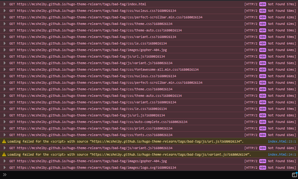 theme: fix resource URLs for 404 page on subdirectories · Issue #515 · McShelby/hugo-theme ...