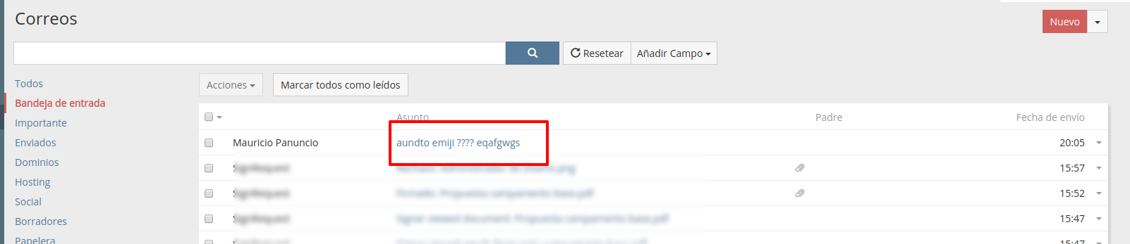 Email import not working with special characters · Issue #648 · espocrm/espocrm · GitHub