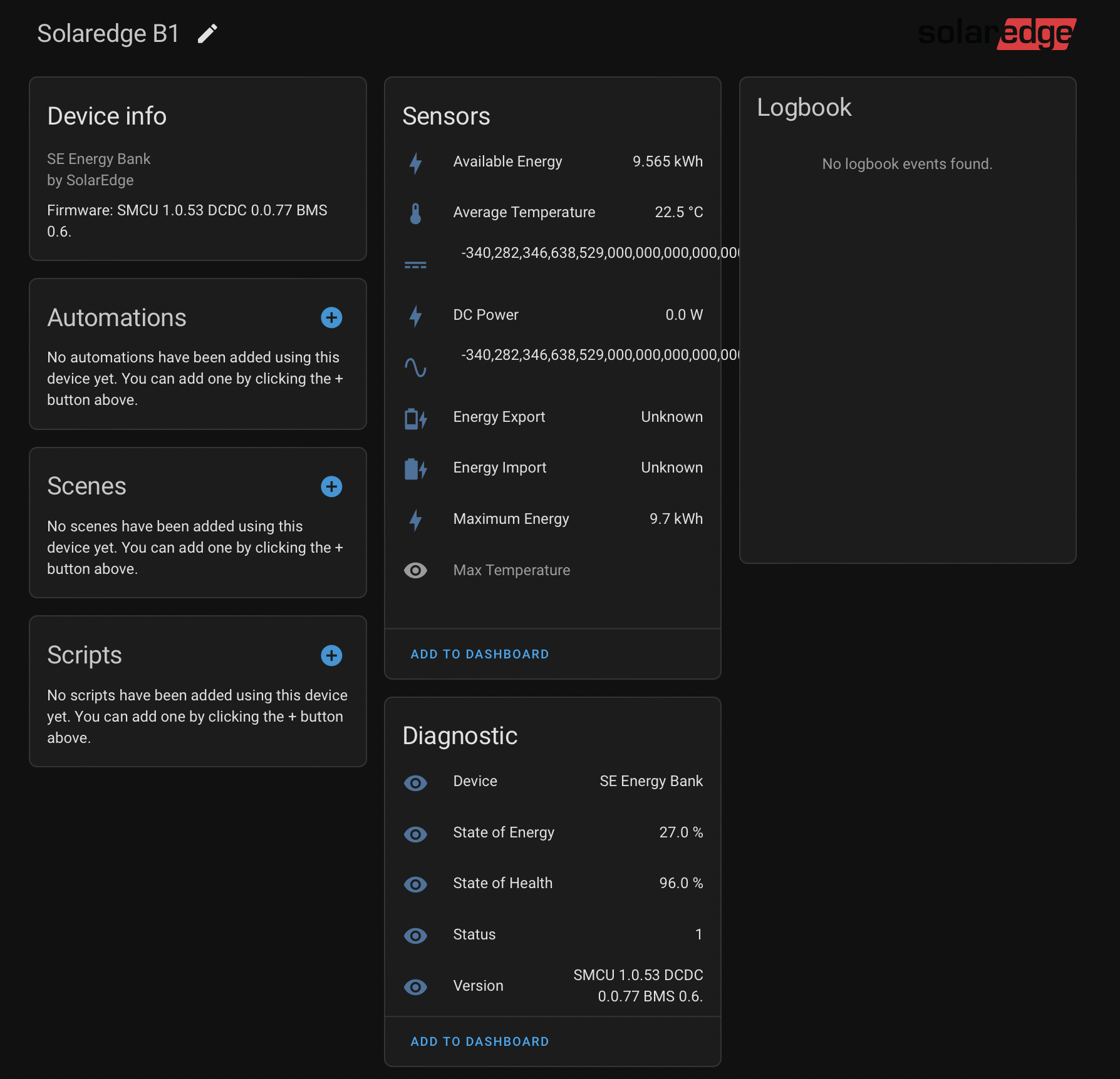Battery integration · WillCodeForCats solaredge-modbus-multi · Discussion #63 · GitHub