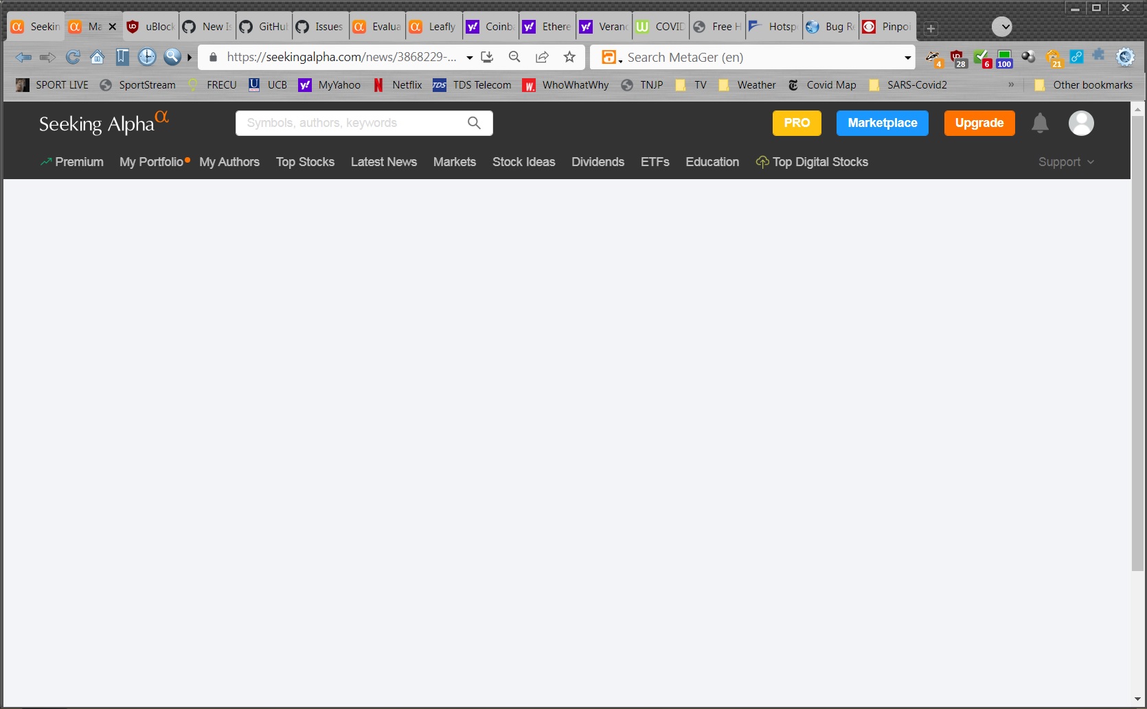 seekingalpha.com: breakage · Issue #14305 · uBlockOrigin/uAssets · GitHub