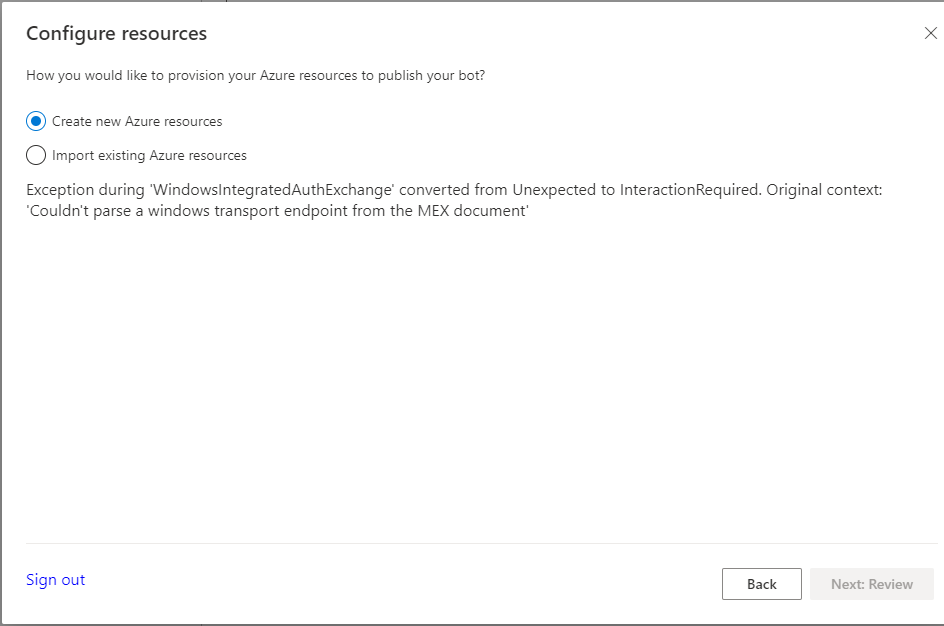 Publish Error · Issue 7783 · Microsoftbotframework Composer · Github