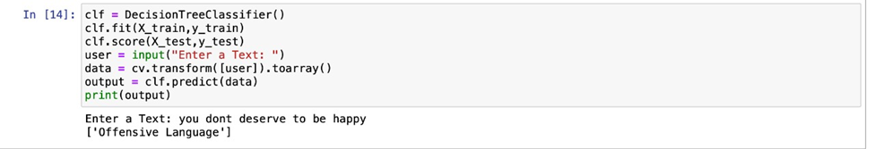GitHub - AayushRathore123/Hate-Speech-Detection: Trainning a machine learning model for the task ...