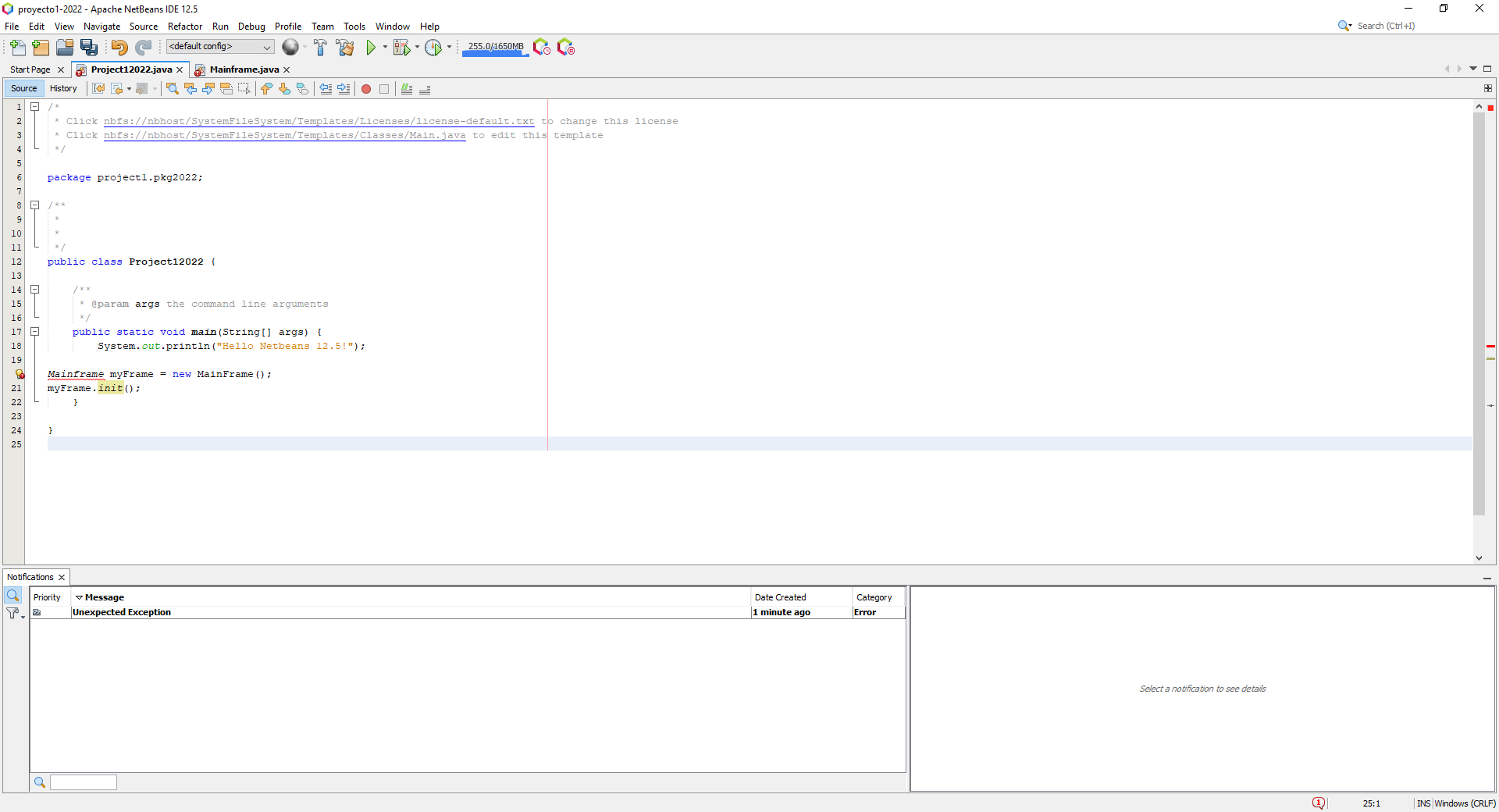 NetBeans 12.5 "bug" · Issue #4477 · apache/netbeans · GitHub