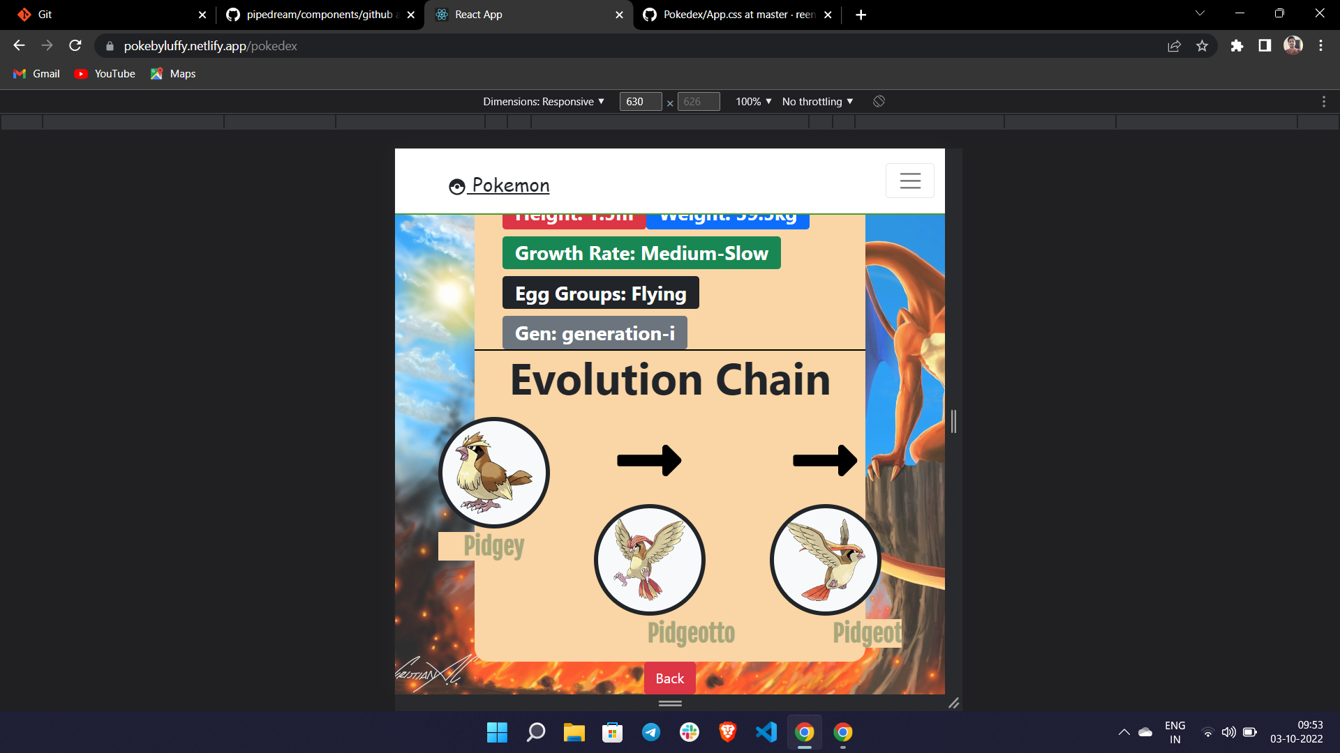 Evolution Chain not responsive at viewport 720 and below. · Issue #1 ...