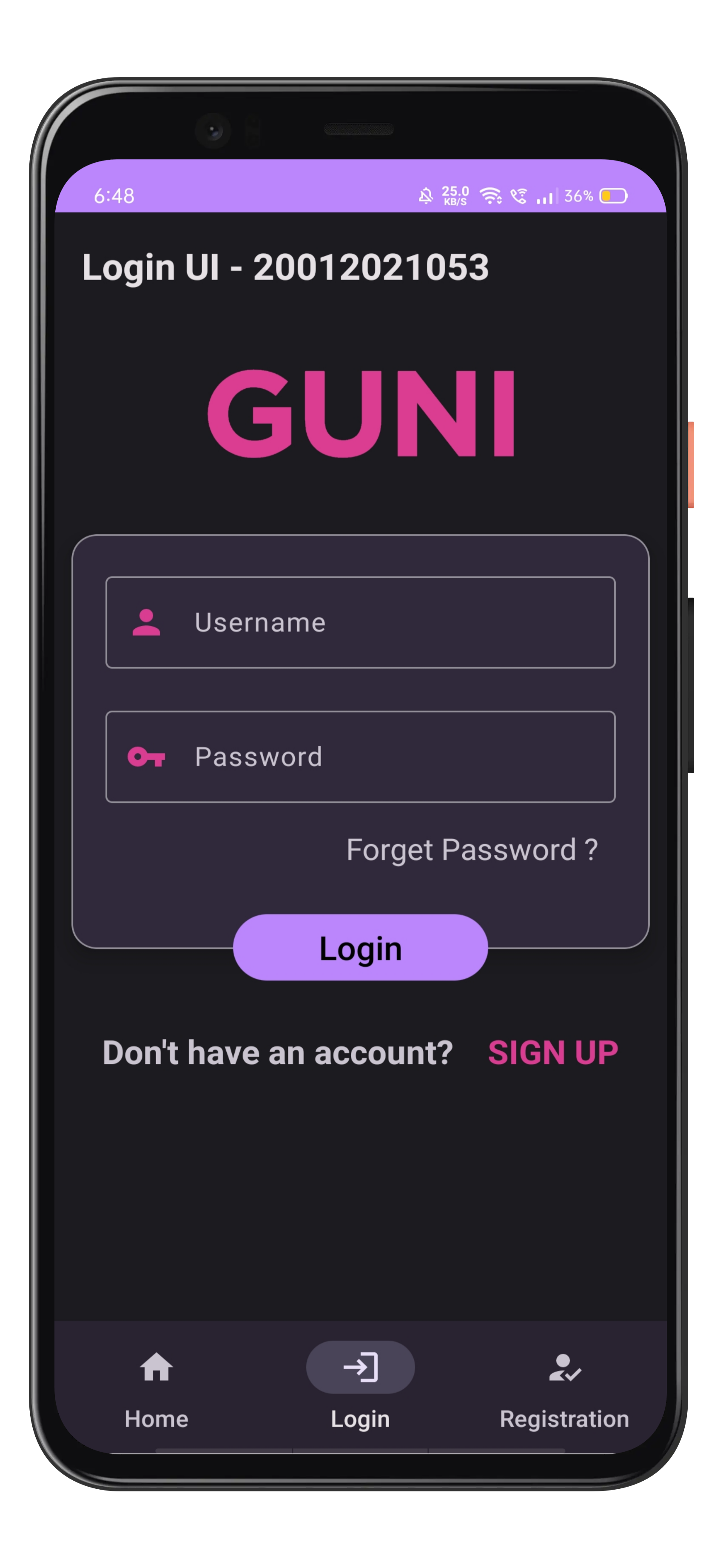 GitHub - snjy-sukhwani/MAD_Practical3_20012021053: This is Practical 3 - Login & Signup UI ...