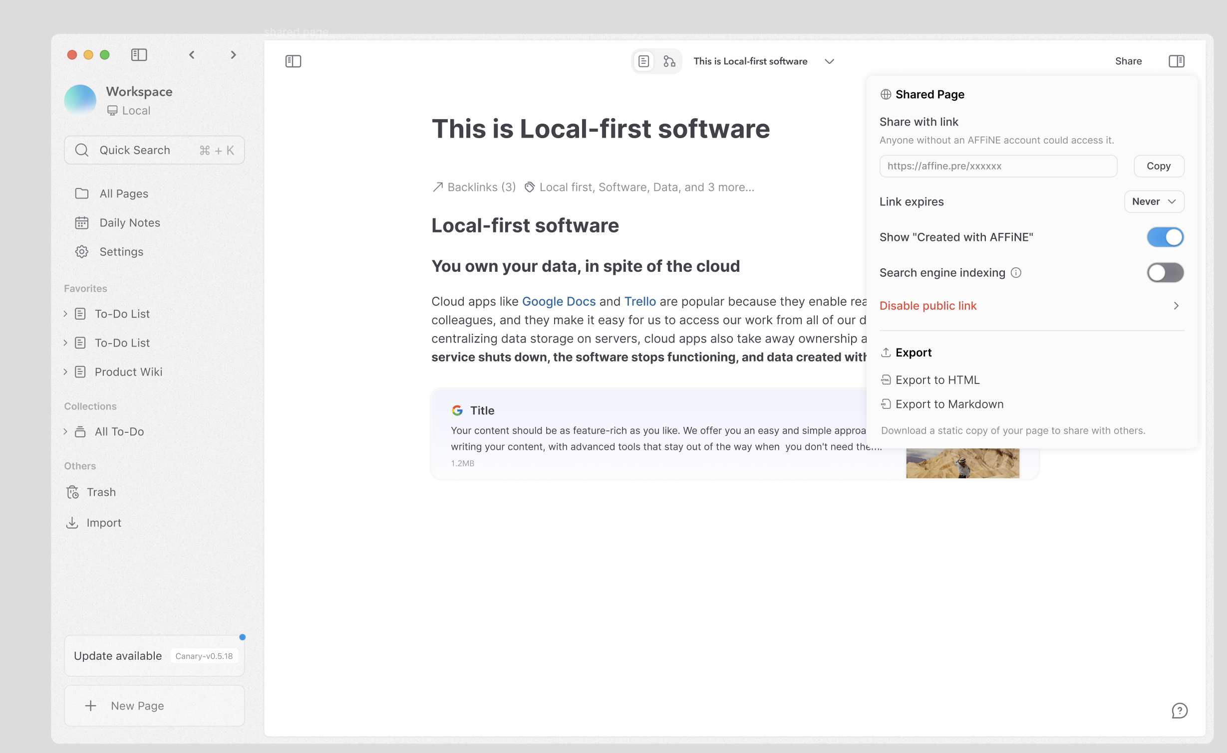 Single Page Sharing Design Updated · Issue 3661 · Toeverythingaffine · Github 