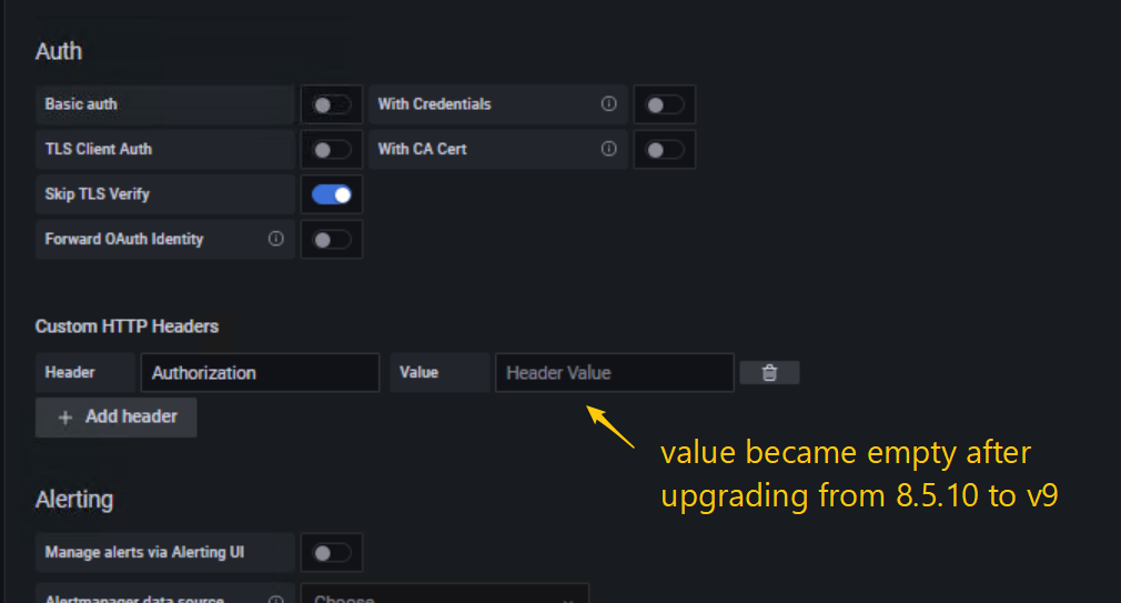 Problem With Automatic Update Datasources After Upgrade From Grafana 8 4 4 To Grafana 9 1 0