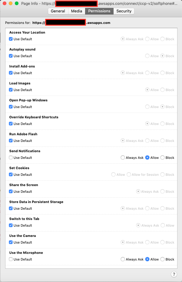 Microphone does not work in Firefox when I popup the CCP in a separate ...
