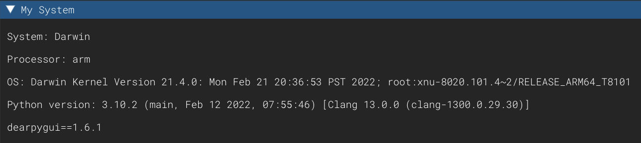 Support MacOS M1 Platform · Issue #1679 · hoffstadt/DearPyGui · GitHub