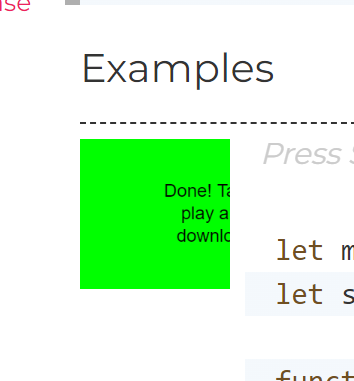 The text in example diagram for p5.SoundRecorder() is not properly visible, when recording is ...