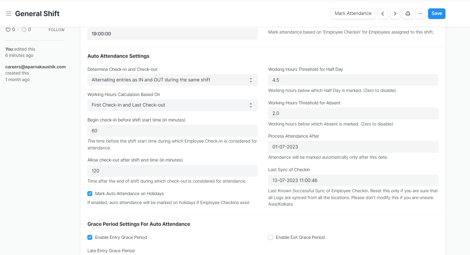 Cosider Half Day as a Present Day · Issue #677 · frappe/hrms · GitHub