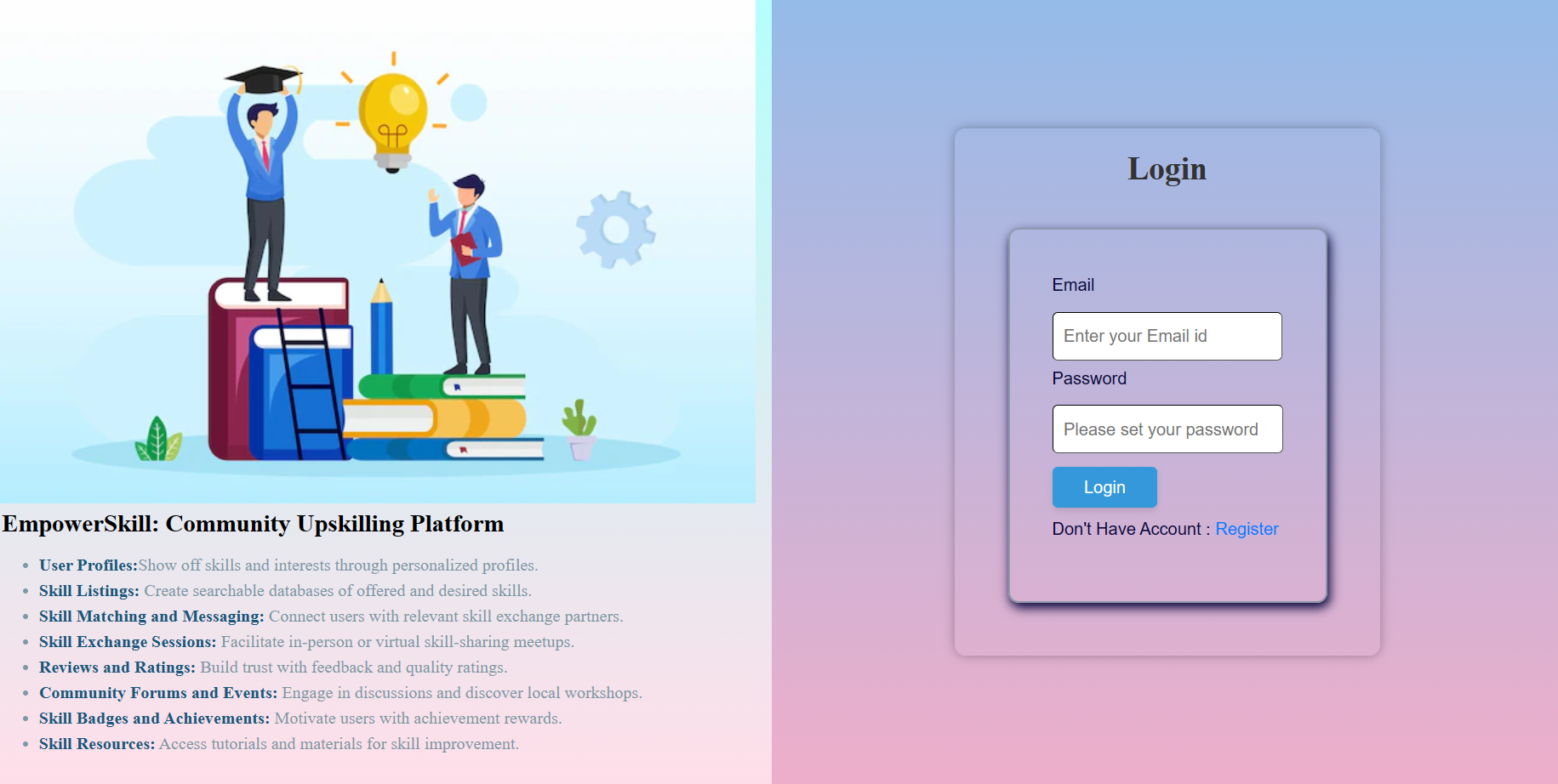 GitHub - smartinternz02/SBSPS-Challenge-10090-EmpowerSkill-Community-Upskilling-Platform ...