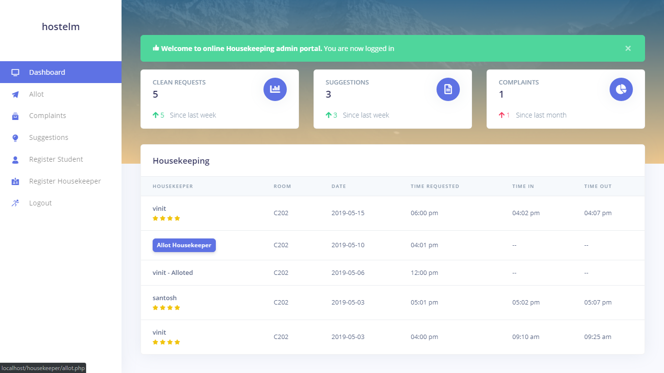 GitHub - mayankvijay123/Room-Cleaner: An application designed to assist hostel students for ...