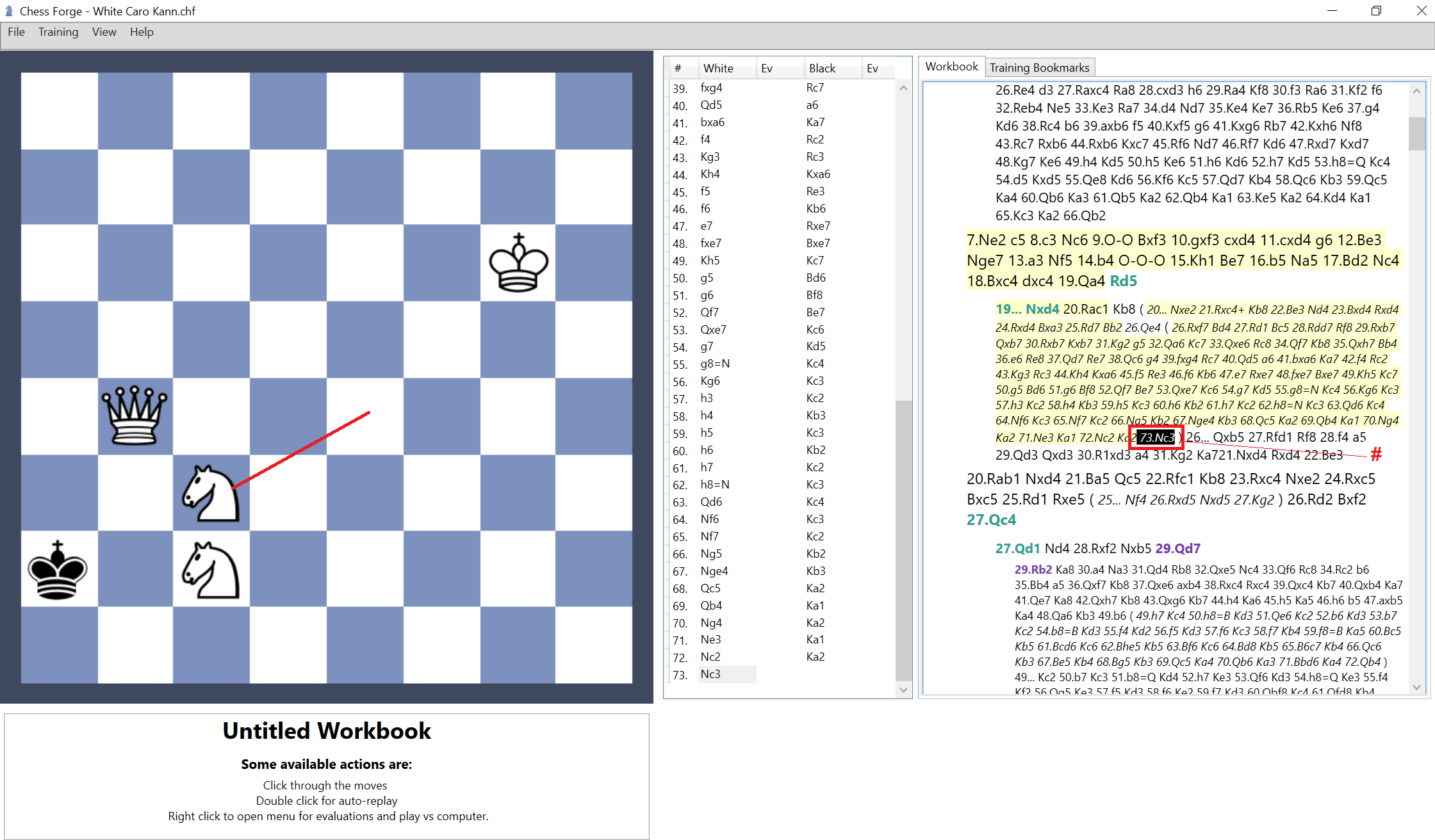 FEATURE REQ: Add a symbol in Workbook for variations that end in mate or stale mate · Issue #151 ...