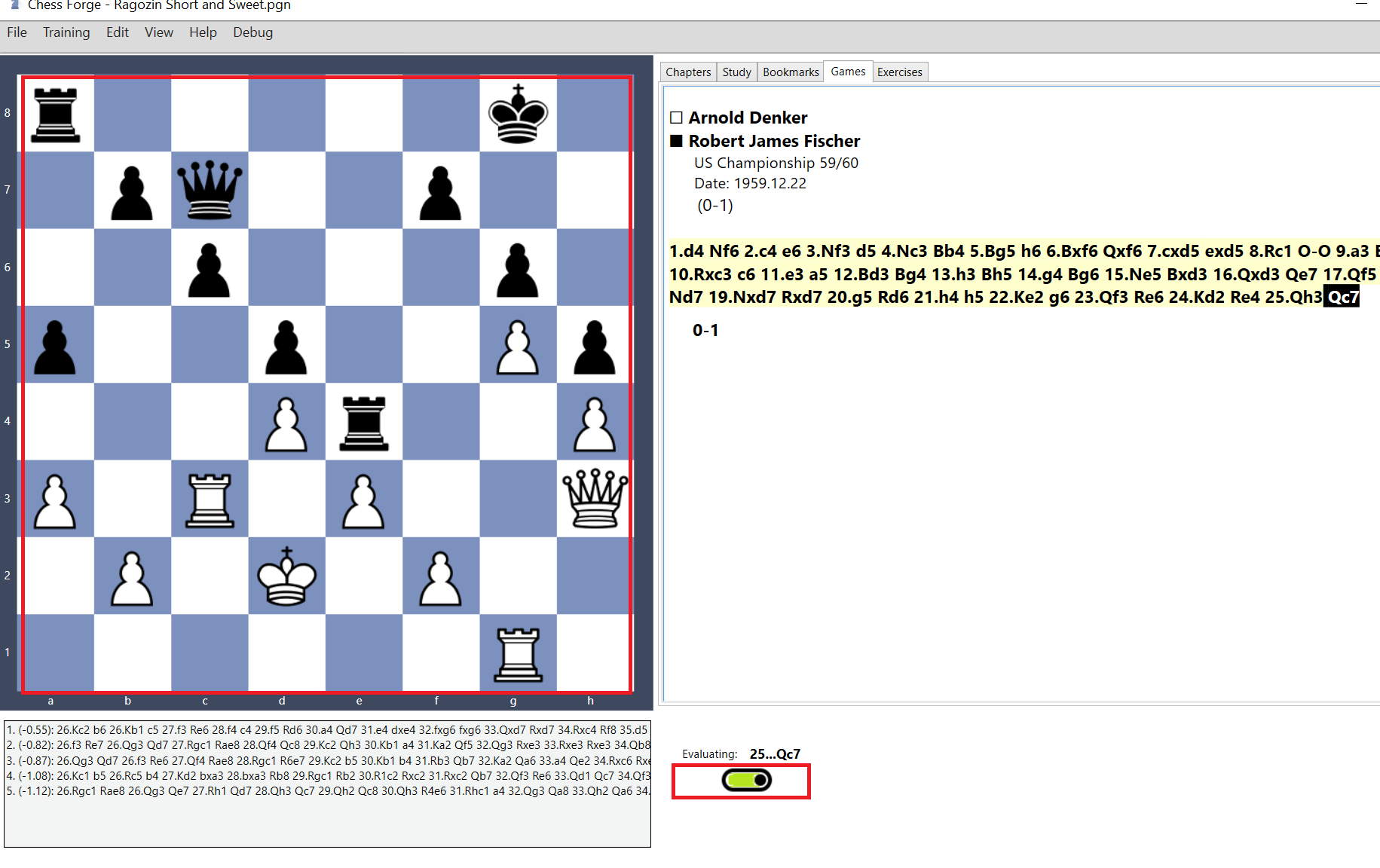 Games and Exercises sections chess board colour · Issue #267 · czbar/ChessForge · GitHub