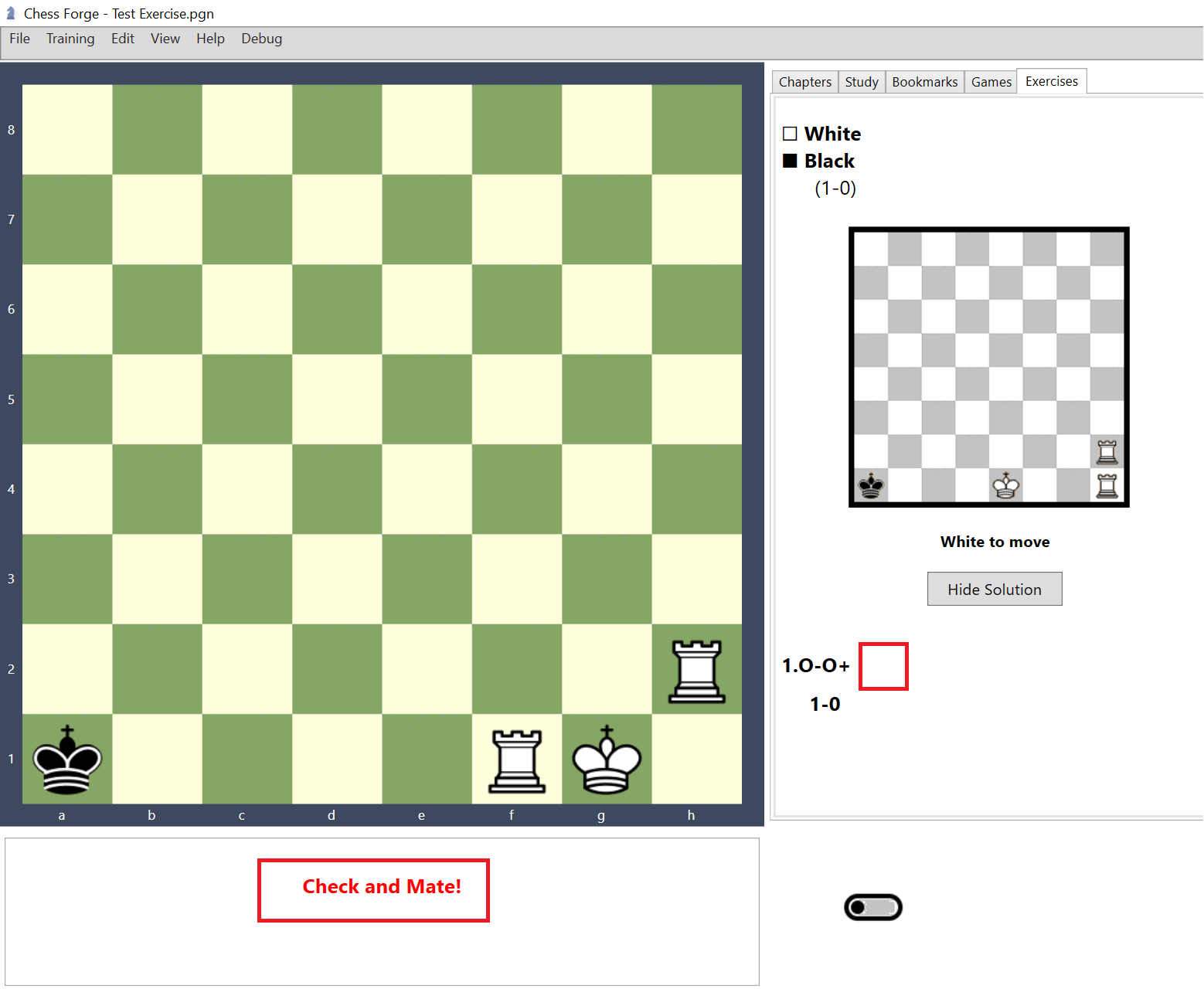 Exercise Check Mate Sign Not Shown · Issue #286 · czbar/ChessForge · GitHub