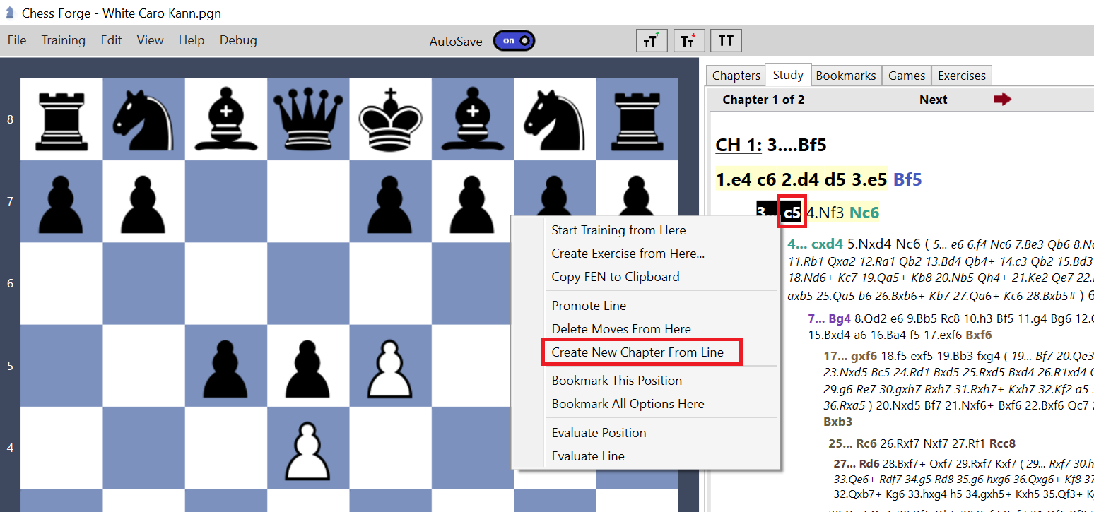 Add ability to Name the chapter when running Create New Chapter from Line function in Study Tree ...