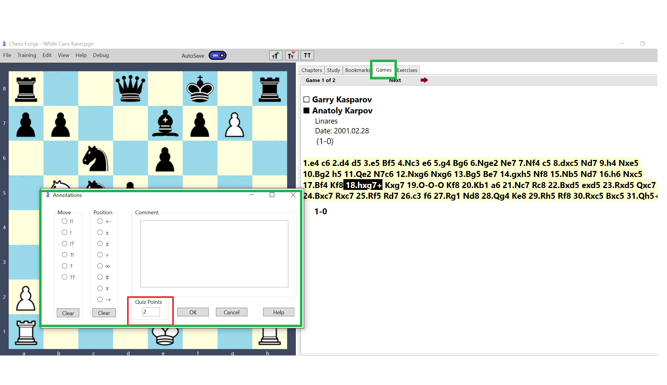 Get rid or grey out Quiz Point if Annotation box is opened except when it is opened from ...