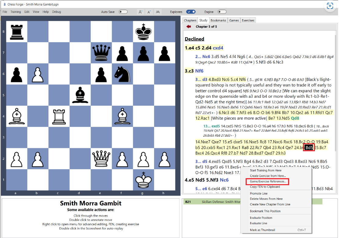 Referencing Game or Exercise · Issue #673 · czbar/ChessForge · GitHub