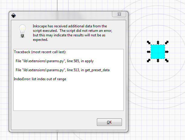 Stack trace index error - while trying to set params in a non path object · Issue #186 ...