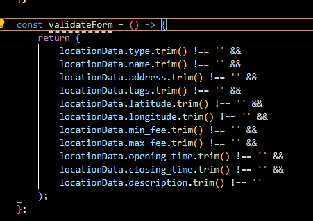 Add Location - Can't pass the data about tags, mix_fee, max_fee, opening_time. closing_time and ...