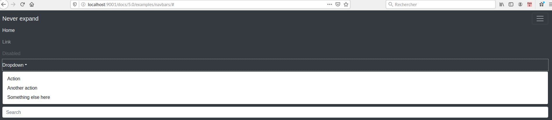 When included in navbar and actived, dropdown-toggle have a border in Firefox 76 · Issue #30801 ...