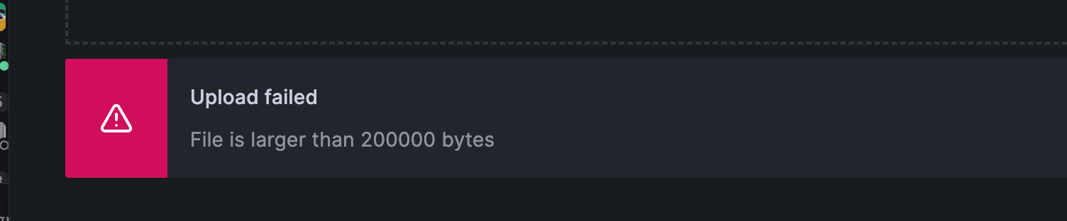 Drag & Drop: Change file size from byte to kilobyte · Issue #62052 · grafana/grafana · GitHub
