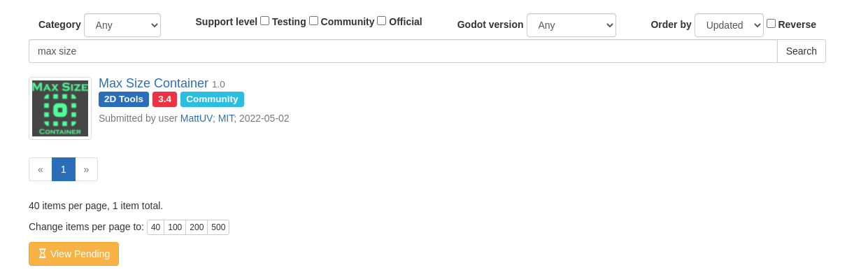 Just an heads-up: Seems you forgot to upload it to the Godot asset library · Issue #1 · MattUV ...