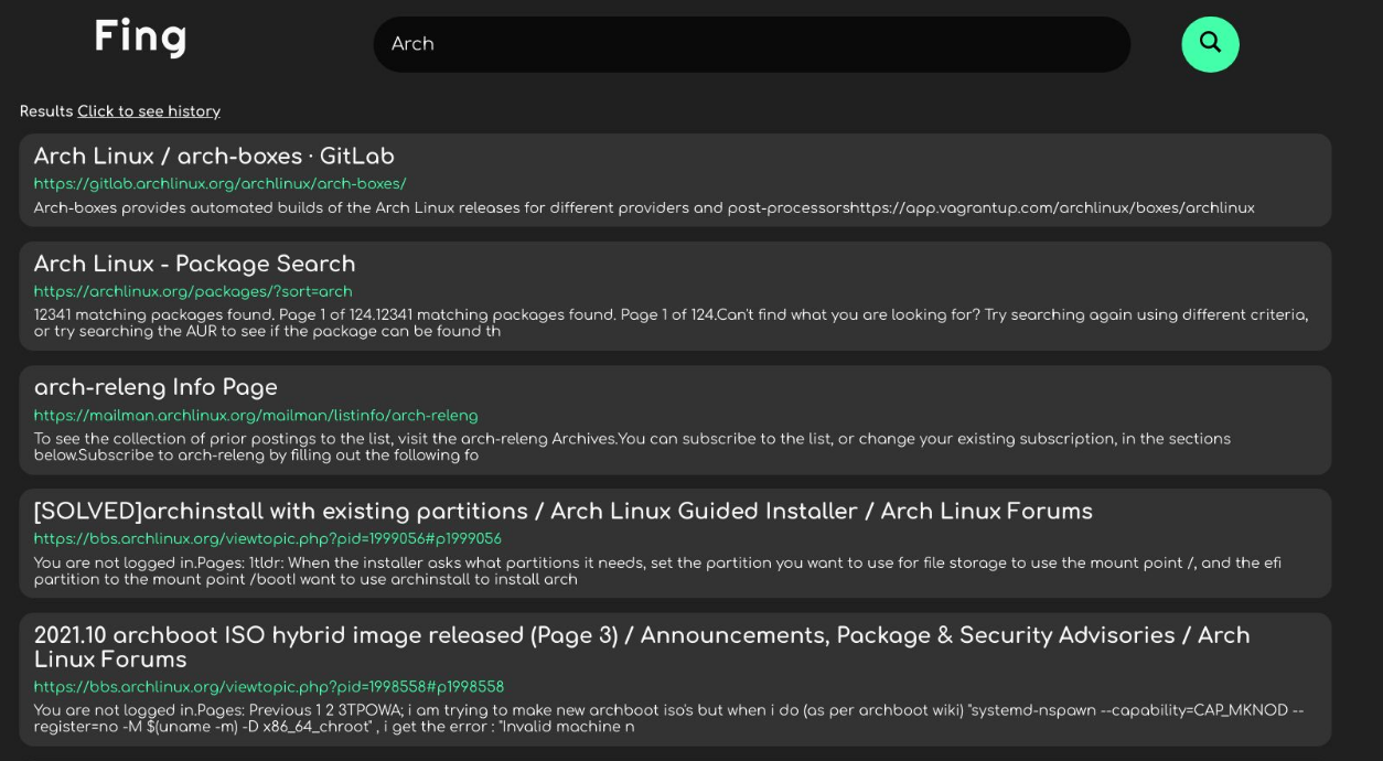 GitHub - nullblocks/FingSearch: Fing Seach is a search engine