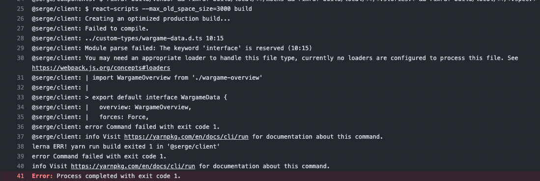 Ian stuck with TS compiler issue · Issue #2106 · serge-web/serge · GitHub