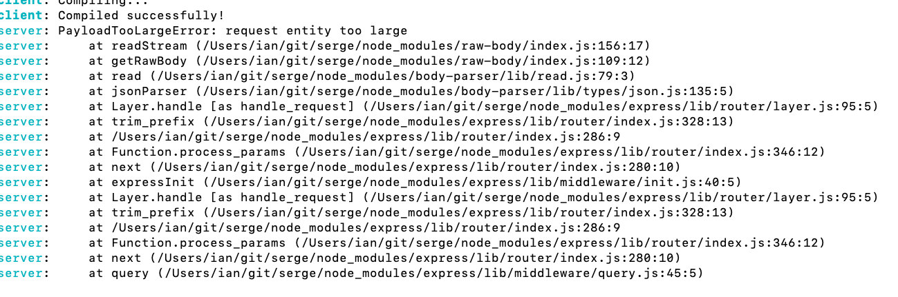 Server Issue On Saving Large Wargame · Issue 2114 · Serge Webserge · Github 