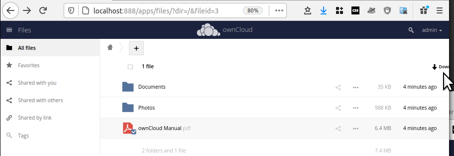 [QA] Download link misaligned after using pdfviewer · Issue #38547 · owncloud/core · GitHub