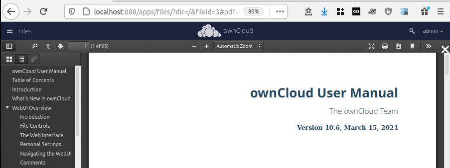 [QA] Download link misaligned after using pdfviewer · Issue #38547 · owncloud/core · GitHub