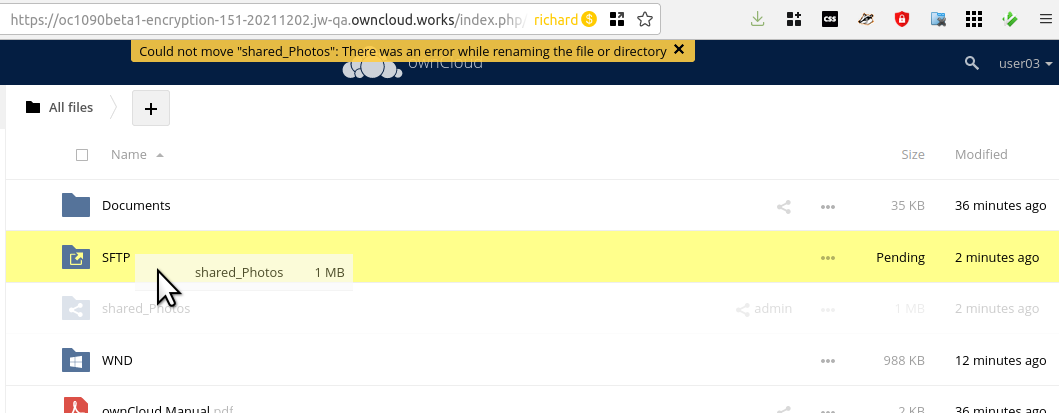 Cannot move shared folder into an external storage · Issue #39550 · owncloud/core · GitHub
