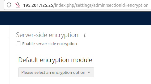 [QA] encryption type defaults to deprecated user key encryption · Issue #327 · owncloud ...