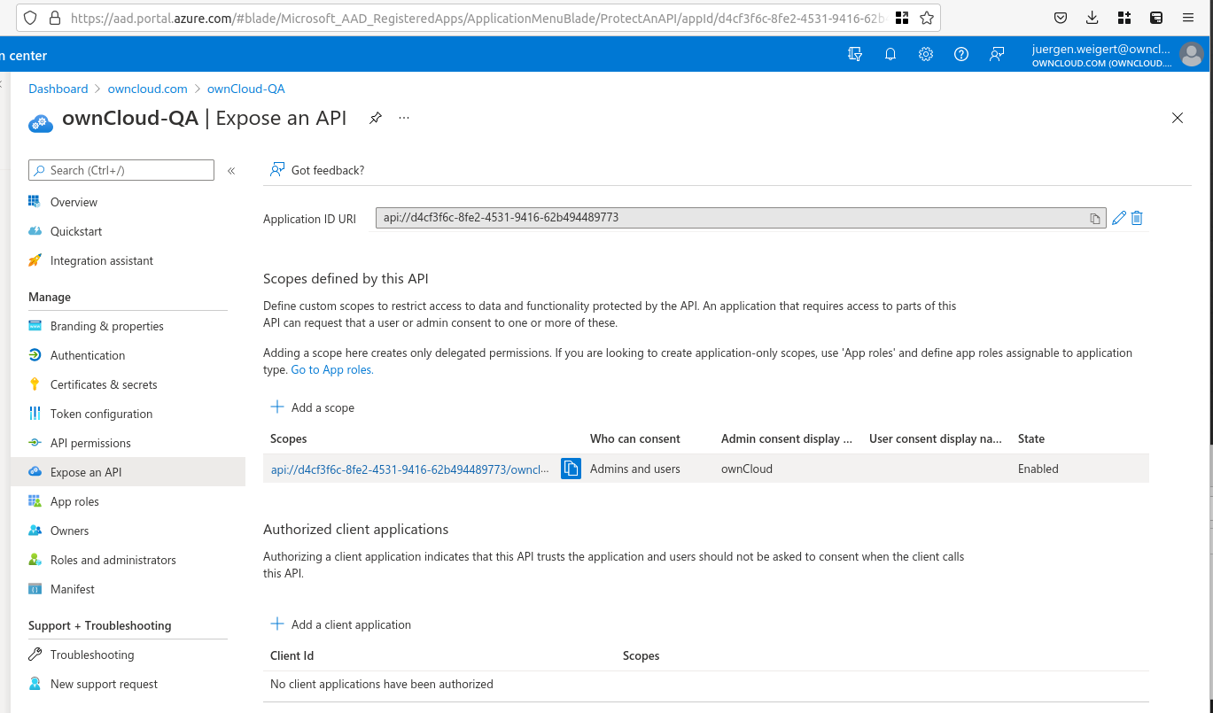 [QA] Allow ownCloud step is missing when using Azure · Issue #214 · owncloud/openidconnect · GitHub