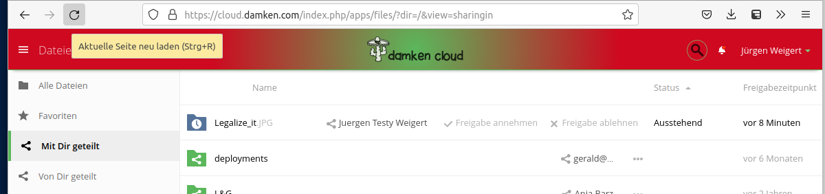 [QA] Accepting a share via client GUI does not accept the share · Issue #10322 · owncloud/client ...
