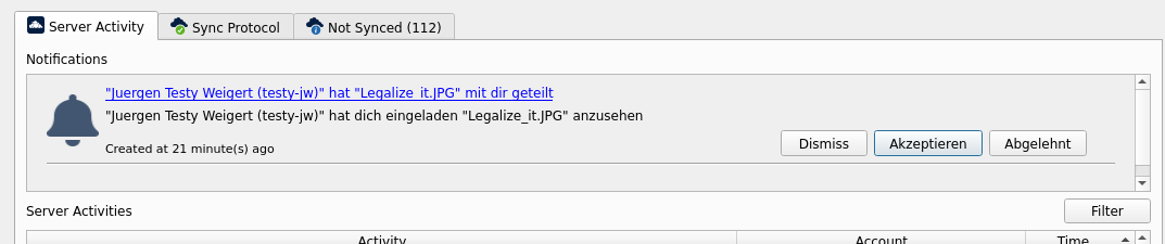 [QA] Accepting a share via client GUI does not accept the share · Issue #10322 · owncloud/client ...
