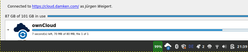 [QA] Enhance information on tray icon · Issue #10516 · owncloud/client · GitHub