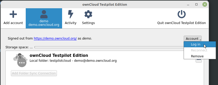 [QA] signed in / signed out logic is broken · Issue #10559 · owncloud/client · GitHub